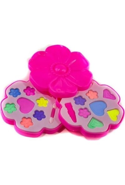 Limon Oyuncak Make Up Papatya Desenli Sürülebilen Çocuk Makyaj Seti - 2 Katlı