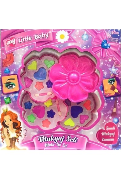 Limon Oyuncak Make Up - Papatya Desenli Sürülebilen 3 Katlı Çocuk Makyaj Seti Limon Oyuncak Make Up - Papatya Desenli Sürülebilen 3 Katlı Çocuk Makyaj Seti
