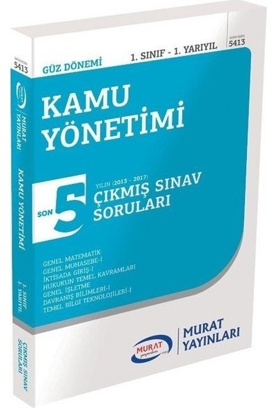Murat Yayınları Açıköğretim 1. Sınıf Güz Kamu Yönetimi Çıkmış Sorular Murat Yayınları Açıköğretim 1. Sınıf Güz Kamu Yönetimi Çıkmış Sorular