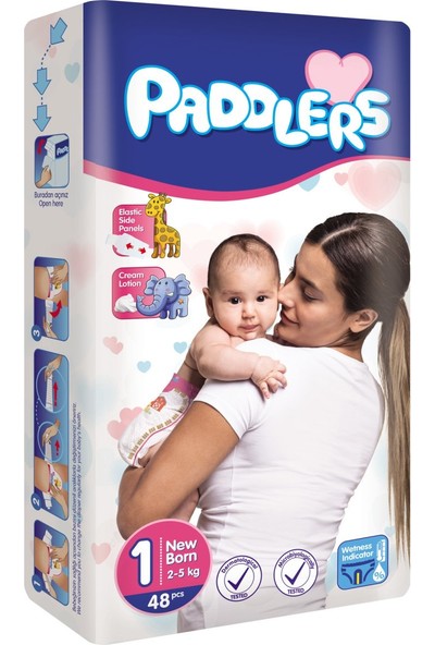 Paddlers Newborn 1 Numara 48 Adet (2-5 kg)