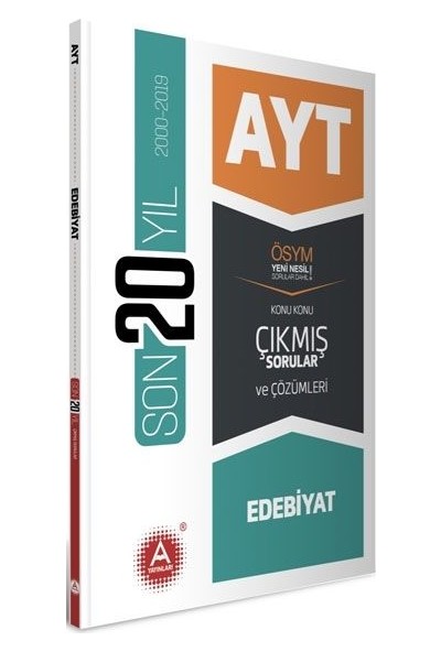A Yayınları Ayt Edebiyat Son 20 Yıl Konu Konu Çıkmış Sorular