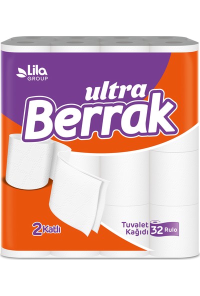 Berrak Çift Katlı Tuvalet Kağıdı 32'Li