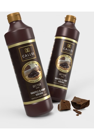 Callei Bitter Şişe Waffle Çikolatası 1 kg