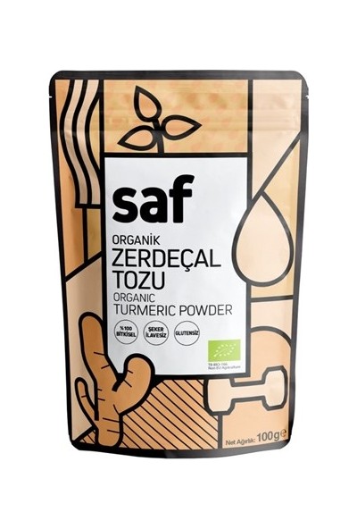 Saf Nutrition Organik Zerdeçal Tozu