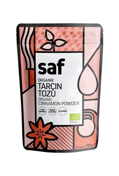 Saf Nutrition Organik Tarçın Tozu