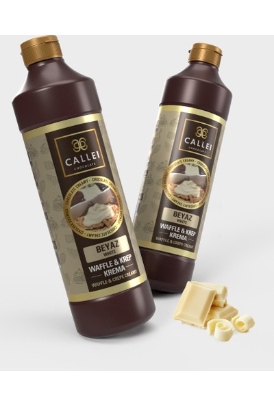 Callei Beyaz Şişe Waffle Çikolatası 1 kg