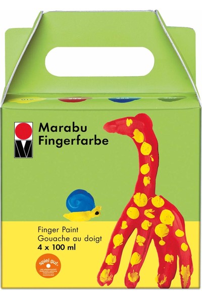 Marabu 4'lü Parmak Boya Seti 100 ml