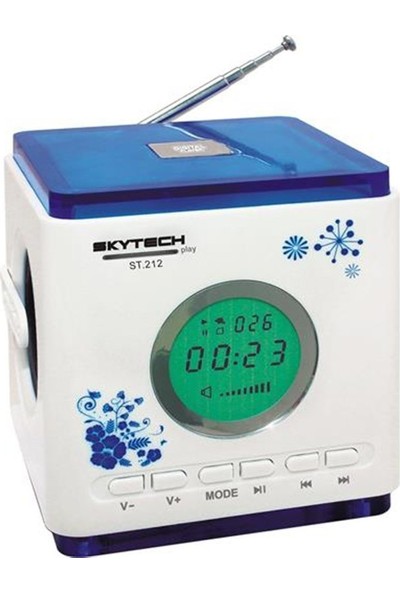 Skytech ST-212 Fm-Usb-Sd-Mmc Müzik Kutusu Mavi