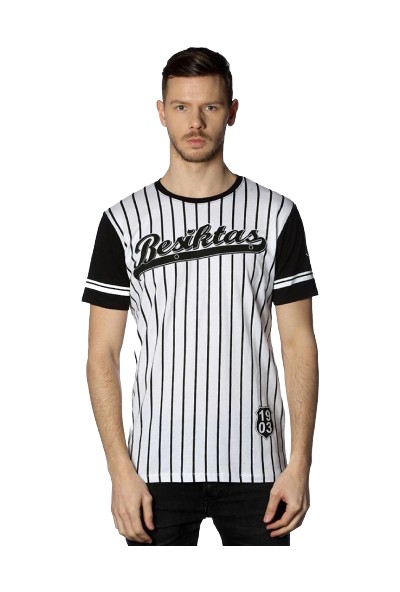 Beşiktaş Erkek Beyaz Tişört