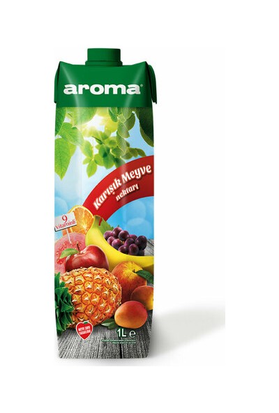 Aroma 9 Vitaminli Karışık Meyveli Nektar 1 L