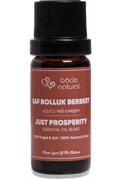Bade Natural Saf Bolluk Bereket Uçucu Yağ 10ml