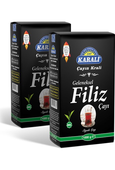 Karali Geleneksel Filiz Dökme Çay 1 kg x 2 Adet Karali Geleneksel Filiz Dökme Çay 1 kg x 2 Adet
