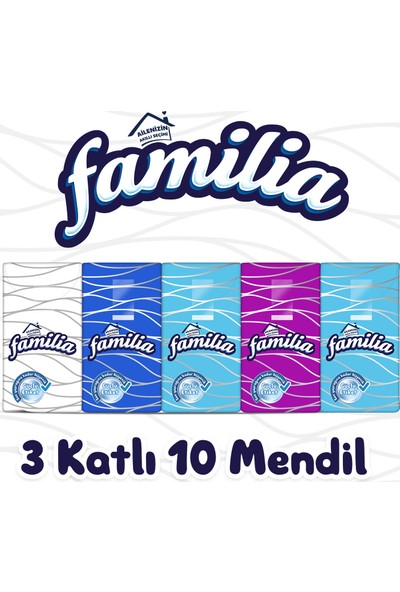 Familia 3 Katlı 10 Paket Mendil