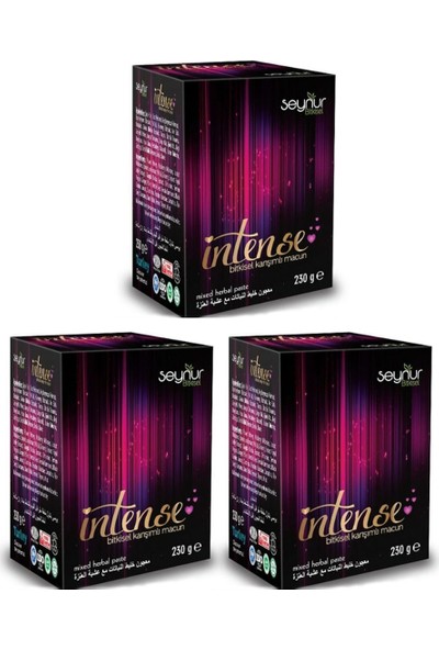 Seynur Intense Bitkisel Karışımlı Macun 230 gr x 3'lü
