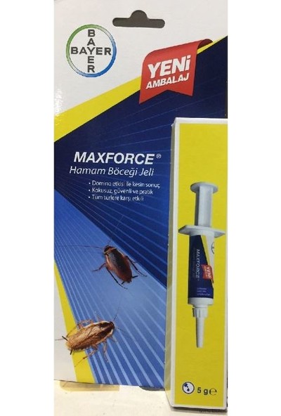 Bayer Maxforce Platin Jel 5 gr Bayer Hamam Böceği Jeli Bayer Maxforce Platin Jel 5 gr Bayer Hamam Böceği Jeli
