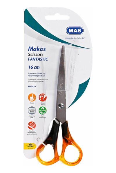 Mas 410 Fantastik Büro Tipi Makas 160 mm Ekonomik Paket