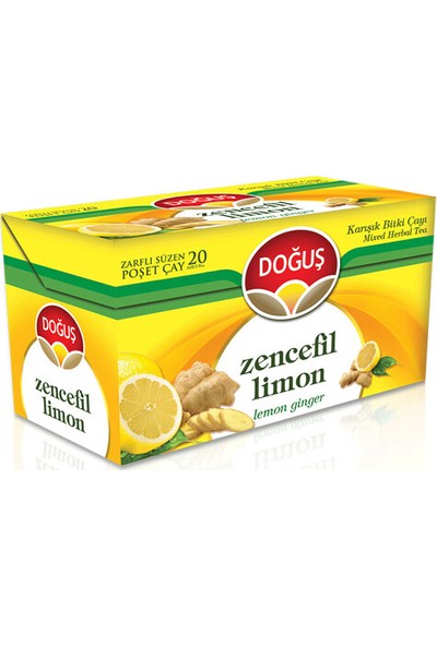 Doğuş Bitki Çayı Zencefil Limon 20'li Doğuş Bitki Çayı Zencefil Limon 20'li