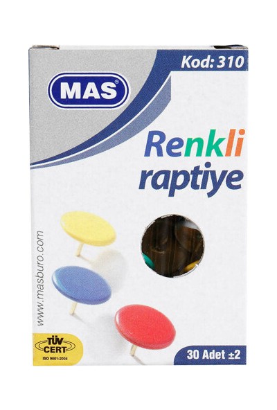 Mas Renkli Raptiye (pvc Kaplı)