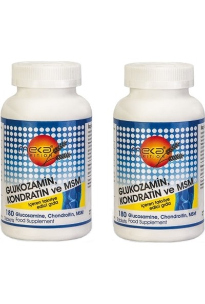 Meka Nutrition Glukosamin Chondratin Msm 180 Tablet 2 Kutu Meka Nutrition Glukosamin Chondratin Msm 180 Tablet 2 Kutu