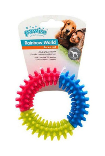 Pawise Rainbow Köpekler İçin Diş Kaşıma Oyuncağı Small