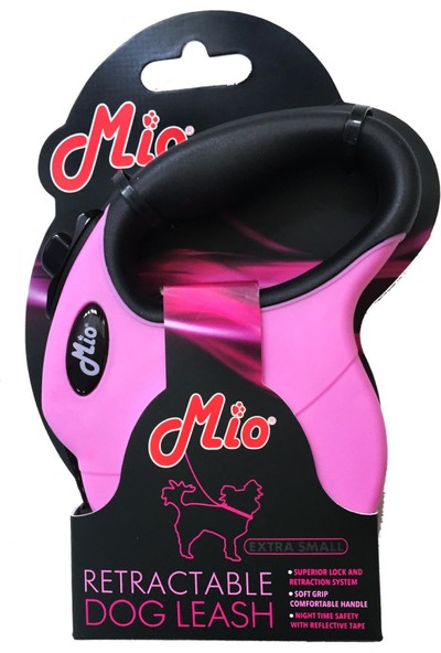 Mio Otomatik Köpek Gezdirme Tasması 3 Metre / 8 Kg XS Pembe Mio Otomatik Köpek Gezdirme Tasması 3 Metre / 8 Kg XS Pembe