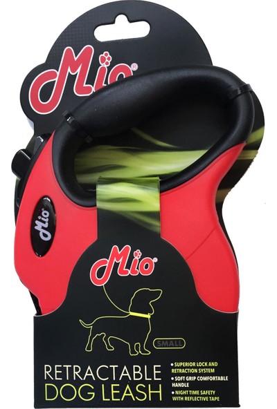 Mio Otomatik Köpek Gezdirme Tasması 4 Metre / 15 Kg S Kırmızı