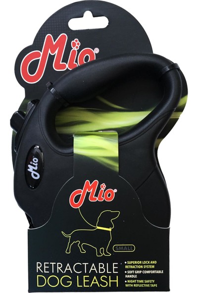 Mio Otomatik Köpek Gezdirme Tasması 4 Metre / 15 Kg S Siyah Mio Otomatik Köpek Gezdirme Tasması 4 Metre / 15 Kg S Siyah