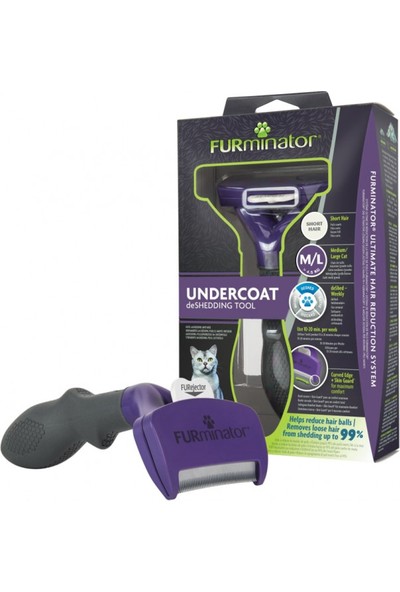 Furminator Shorthair L Kedi Tüy Toplama Tarağı Furminator Shorthair L Kedi Tüy Toplama Tarağı