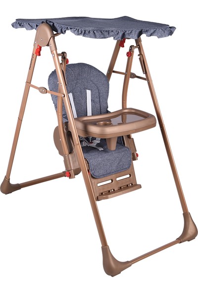 Mamma Flamingo Gold Salıncak Bebek Salıncağı - Gri