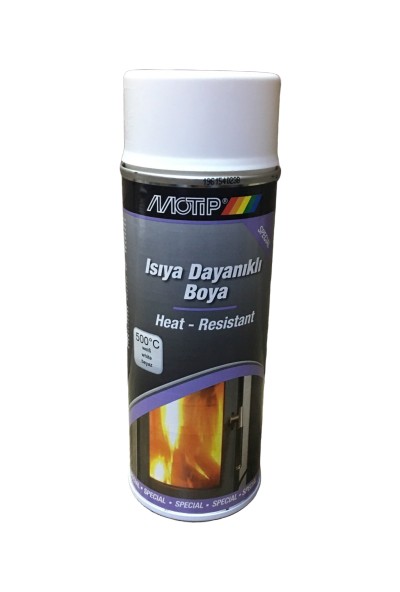 Motip Isıya Dayanıklı Boya Beyaz 500°C 400 ml