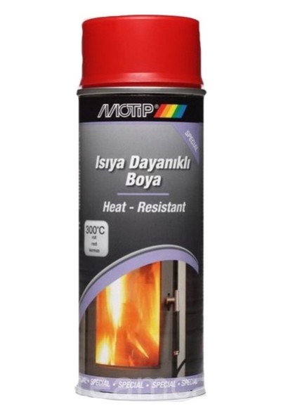 Motip Isıya Dayanıklı Boya Kırmızı 300°C 400 ml