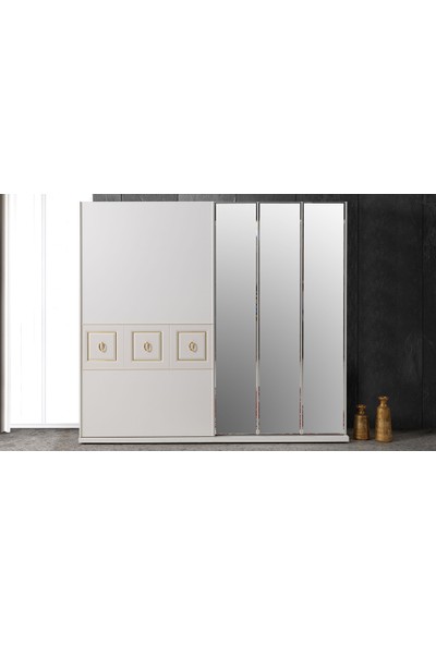 Cadde Yıldız Alyans Sürgülü Gardrop