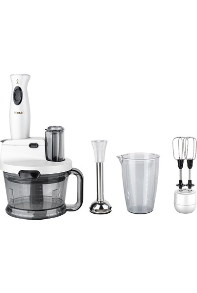 Emsan Mutfak Robotu 701 Glossy İnci Beyazı Emsan Mutfak Robotu 701 Glossy İnci Beyazı