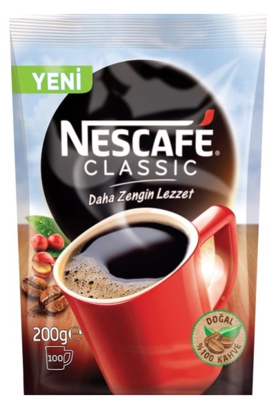 Nestle Nescafe Classic Ekopaket 200 gr Nestle Nescafe Classic Ekopaket 200 gr