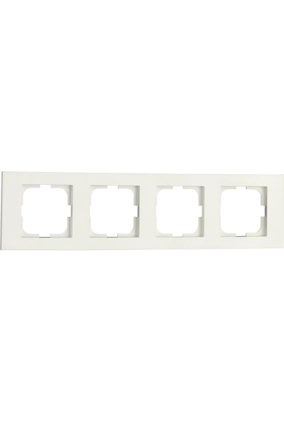 Ovivo Grano Beyaz Dörtlü Çerçeve