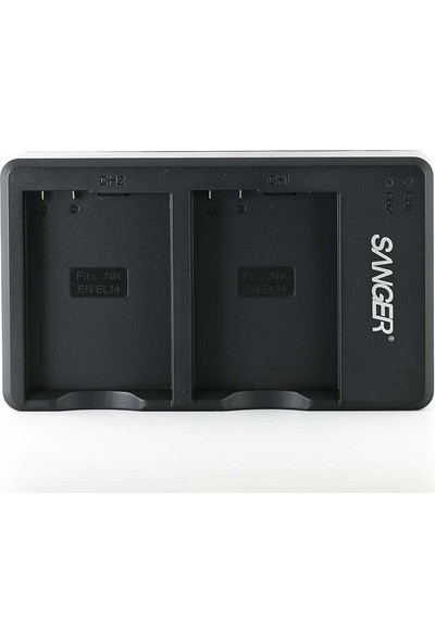 Sanger Nikon EN-EL14 Batarya Uyumlu İkili USB Şarj Cihazı