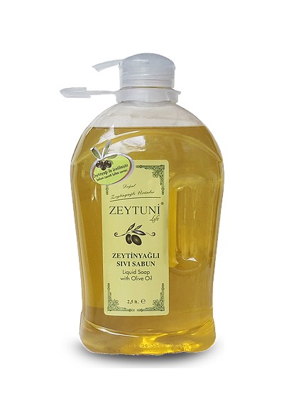 Zeytuni Saf Zeytinyağlı Sıvı Sabun 2,5 Litre Zeytuni Saf Zeytinyağlı Sıvı Sabun 2,5 Litre