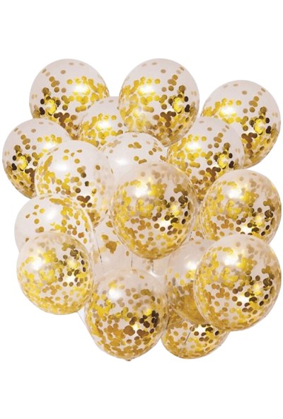 Balonpark Toys City Gold Konfetili Şeffaf Balon Seti - 10 Adet Balonpark Toys City Gold Konfetili Şeffaf Balon Seti - 10 Adet