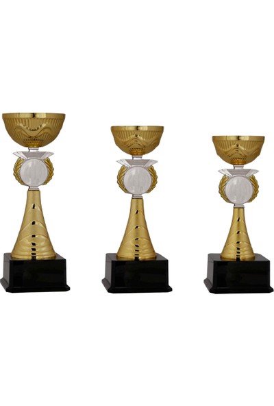 Hazar Spor Kişiye Özel Metal Ödül Kupası K10 - 3'lü Set