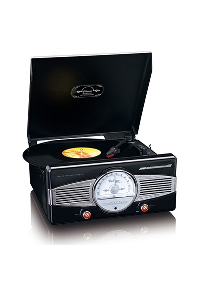 Classic Phono TT-27 BK Dahili Hoparlörlü Retro Pikap Plak Çalar (Siyah) Classic Phono TT-27 BK Dahili Hoparlörlü Retro Pikap Plak Çalar (Siyah)