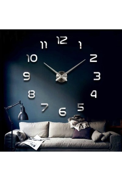 Dıy Clock Boyutu 50-150 cm Arası Ayarlanabilen 3D Modern Duvar Saati