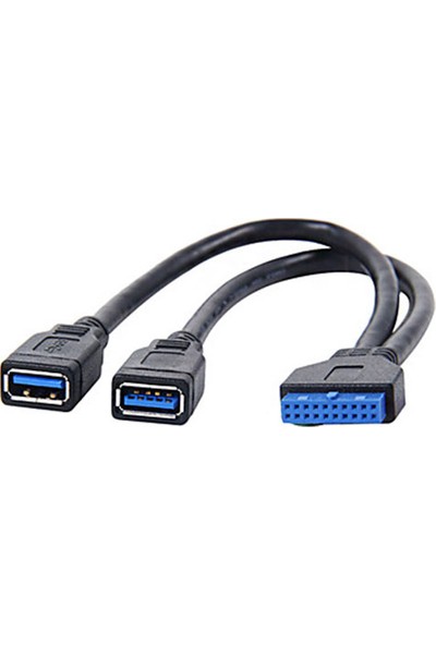 Platoon USB 3.0 Dişi To 19/20 Pin USB 3.0 To 2x USB 3.0 Dişi Y Kablo Anakart USB 3.0 Platoon USB 3.0 Dişi To 19/20 Pin USB 3.0 To 2x USB 3.0 Dişi Y Kablo Anakart USB 3.0