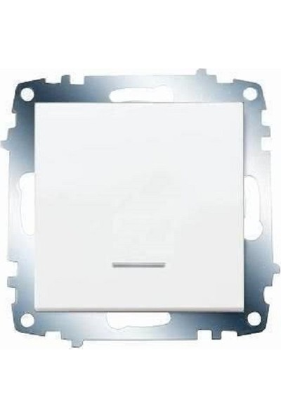 Viko Karre Beyaz Işıklı Anahtar Mekanizma