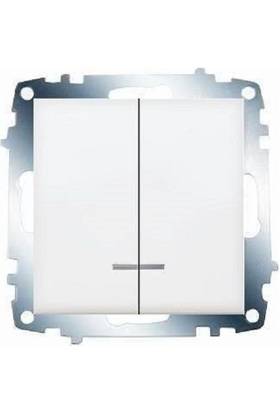 Viko Karre Beyaz Işıklı Komütatör Mekanizma