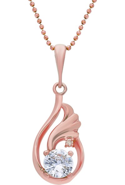 Chavin Melek Kanadı 0.02 Crt. Pırlanta Taşlı Gümüş Kolye Rose Chavin Melek Kanadı 0.02 Crt. Pırlanta Taşlı Gümüş Kolye Rose