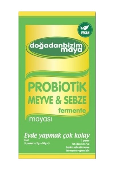 Doğadan Bizim Probiyotik Meyve Sebze Fermente Mayası 5'li Paket Doğadan Bizim Probiyotik Meyve Sebze Fermente Mayası 5'li Paket