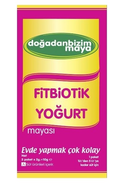 Doğadan Bizim Fitbiotik Yoğurt Mayası 5'li Paket Doğadan Bizim Fitbiotik Yoğurt Mayası 5'li Paket