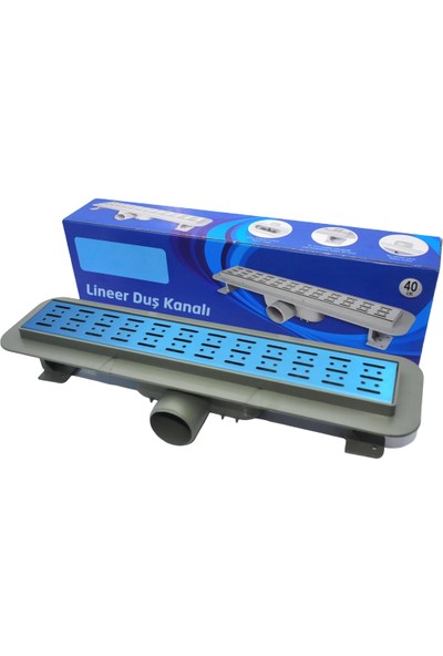 Kurtkent Yapı Duş Kanalı Paslanmaz Yer Süzgeci 40 cm