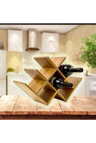 Ahchap Ahşap Sekizli Şaraplık