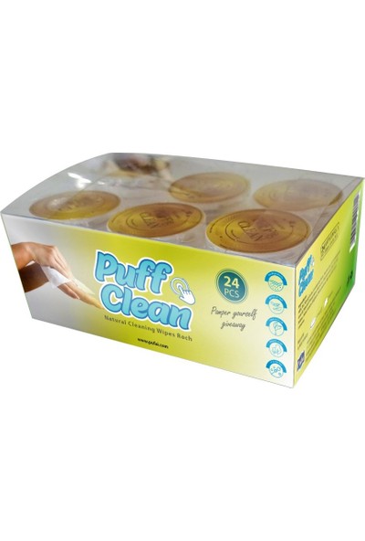 Pufai Puff Clean Doğal Temizlik Mendili Genel Amaçlı Kullanımlar Için Roch Kokulu 24 Kapsül Pufai Puff Clean Doğal Temizlik Mendili Genel Amaçlı Kullanımlar Için Roch Kokulu 24 Kapsül